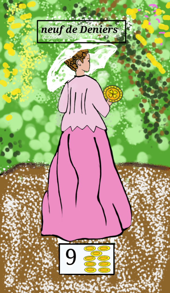 9 de deniers – Le Tarot de Rosam